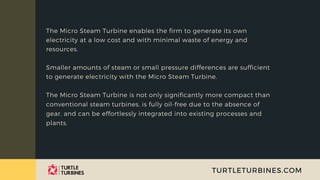 Micro steam turbines | PDF