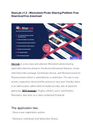 Microstock Photo Sharing | PDF