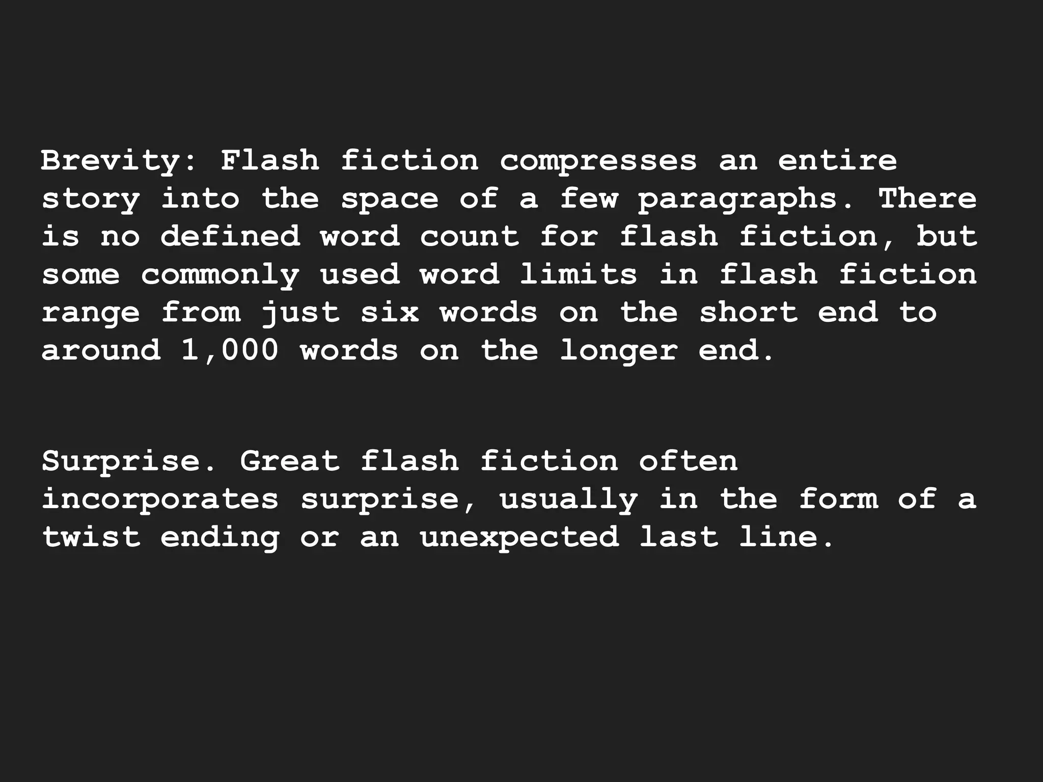 Micro stories , microfiction, flash fictions | PPTX