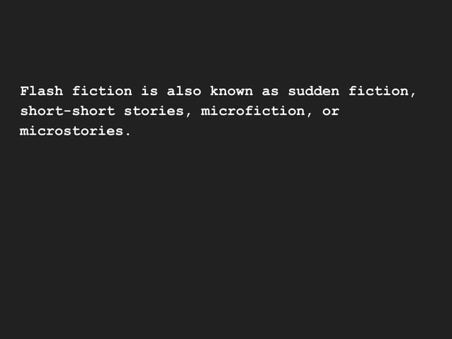 Micro stories , microfiction, flash fictions | PPTX | Desserts and ...