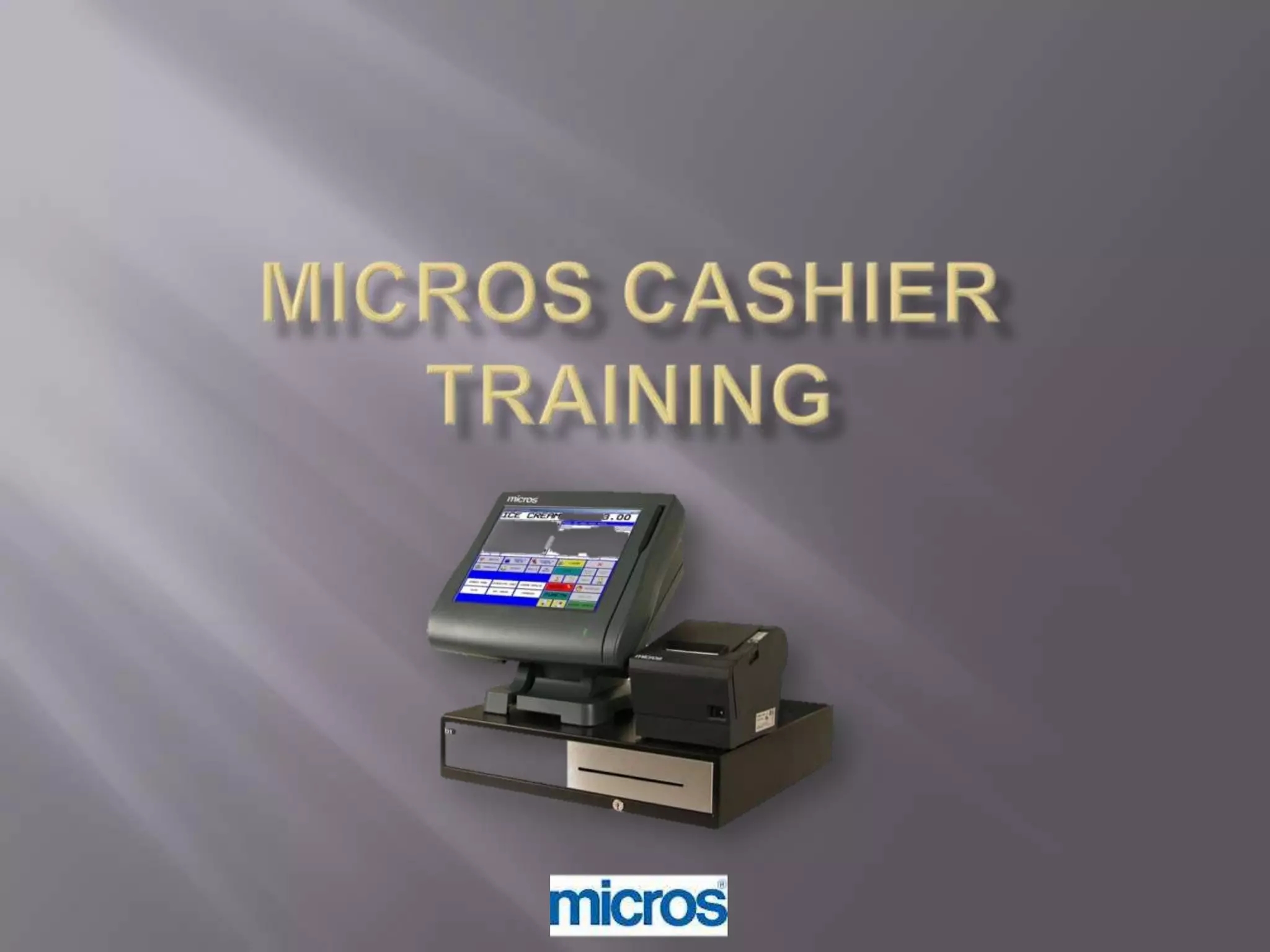 Micros training pay screen 2 | PPT
