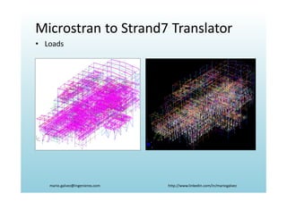 Microstran to Strand7 Translator | PDF
