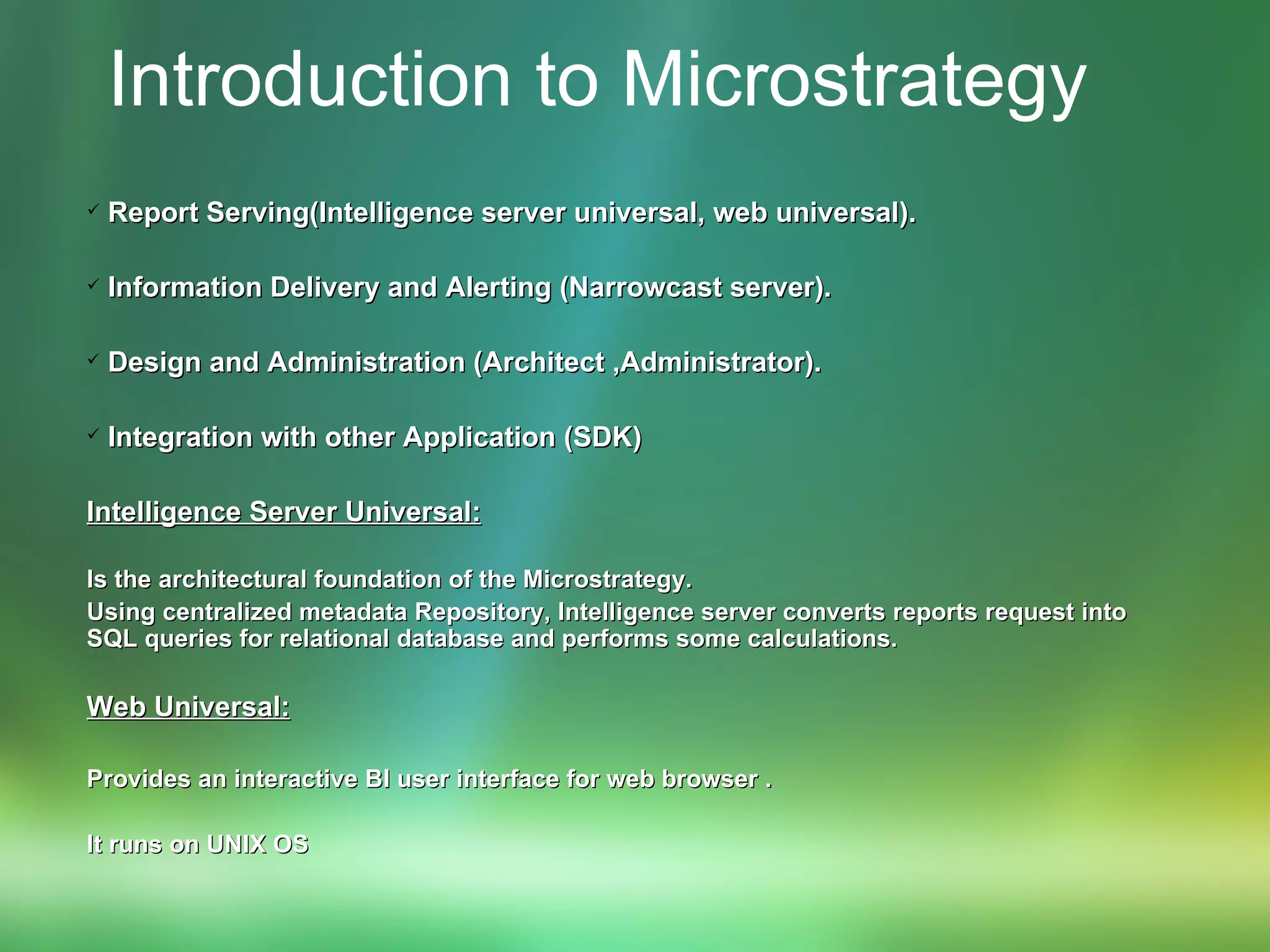 Microstrategy | PPT