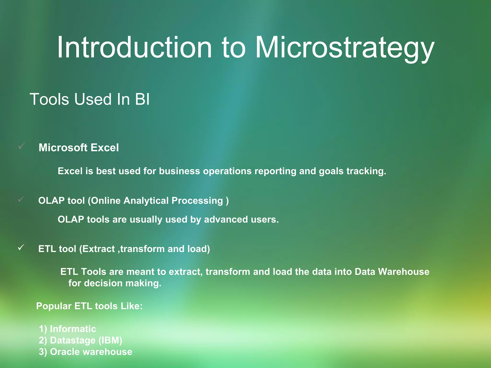 Microstrategy | PPT