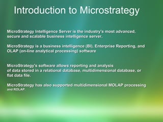 Microstrategy | PPT