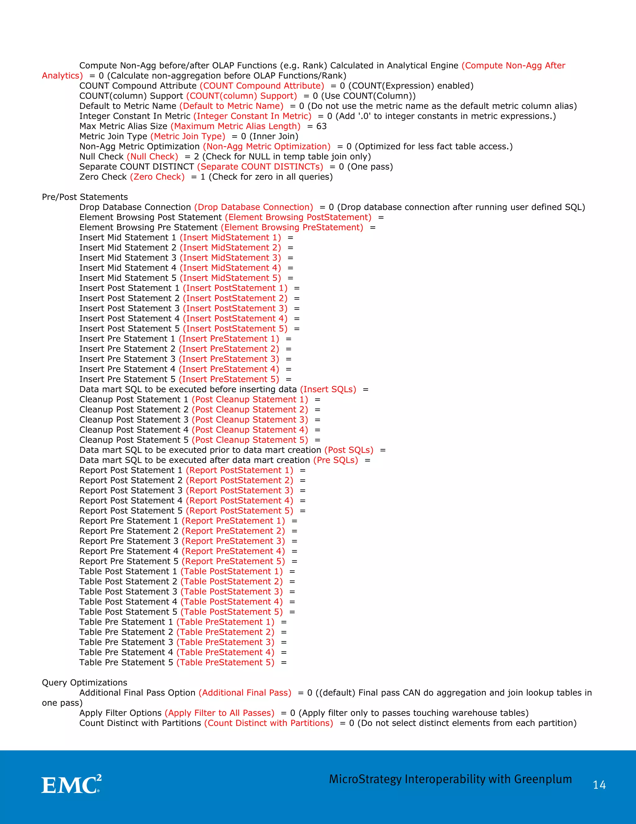MicroStrategy interoperability with Greenplum | PDF