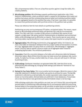 MicroStrategy interoperability with Greenplum | PDF