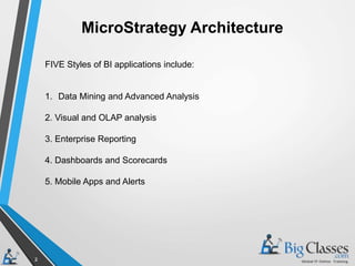 Microstrategy Architecture | PPTX