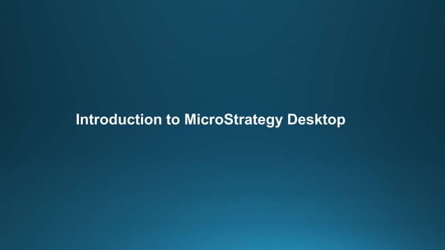 MicroStrategy Basic Reporting.pptx