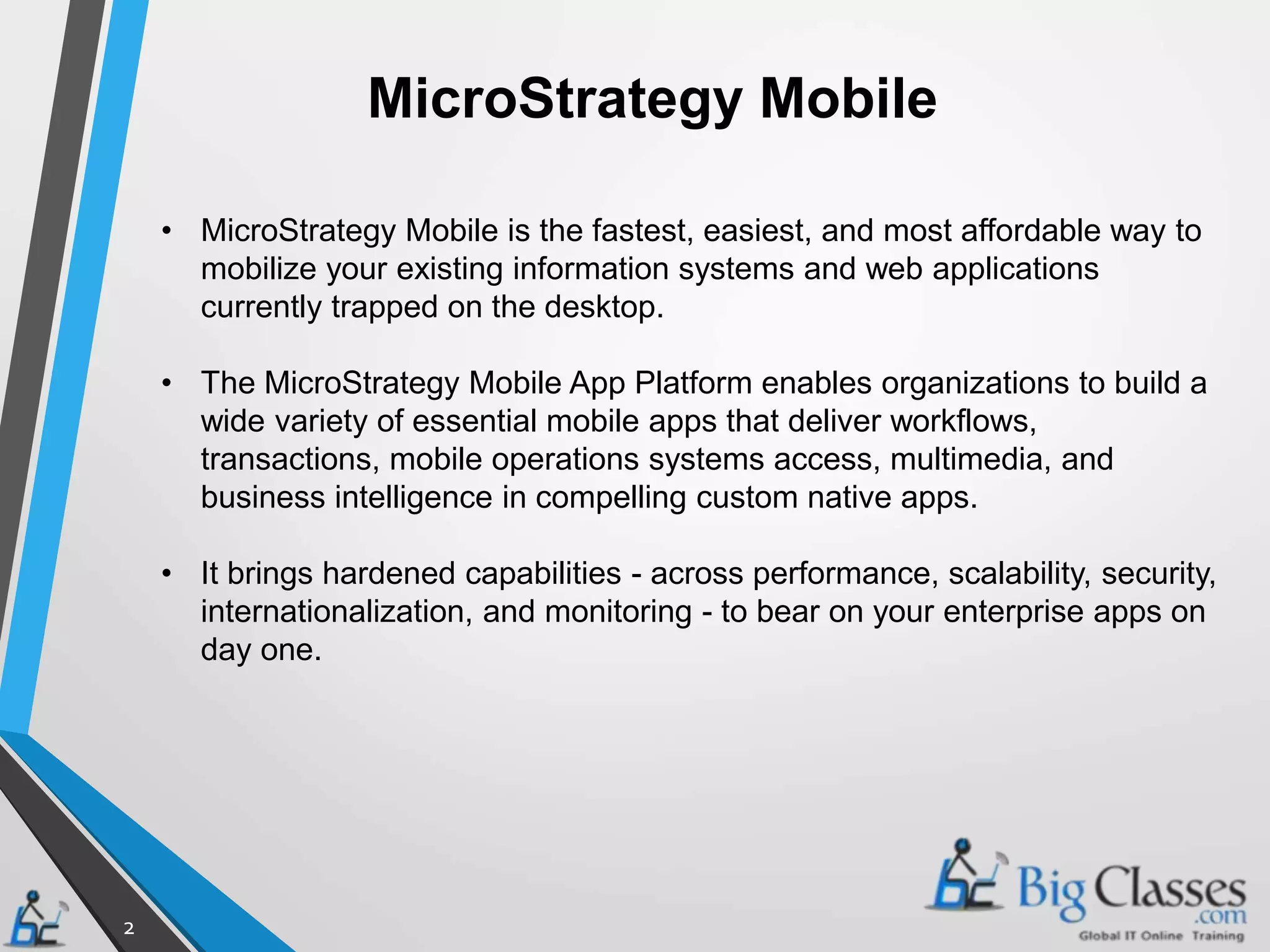 Microstrategy Mobile | PPTX