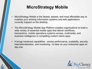 Microstrategy Mobile App