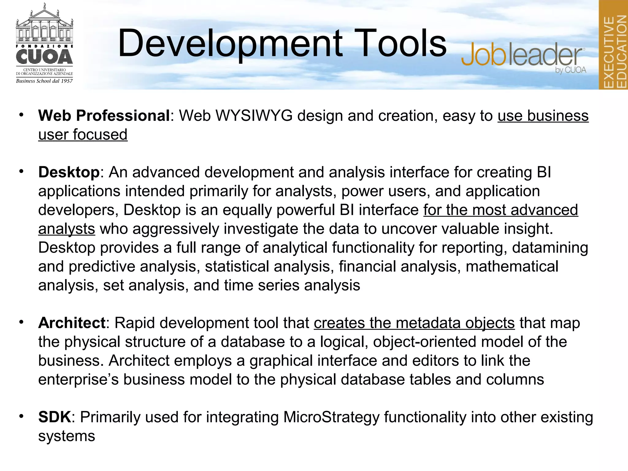 Microstrategy Overview | PPT