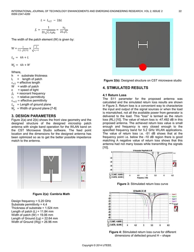 Microstrip v-slot-patch-antenna-using-an-h-slot-defected-ground-structure-dgs | PDF | Physics ...