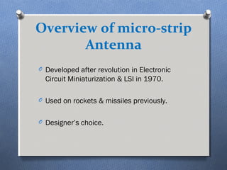 Microstrip Patch Antenna Design | PPT