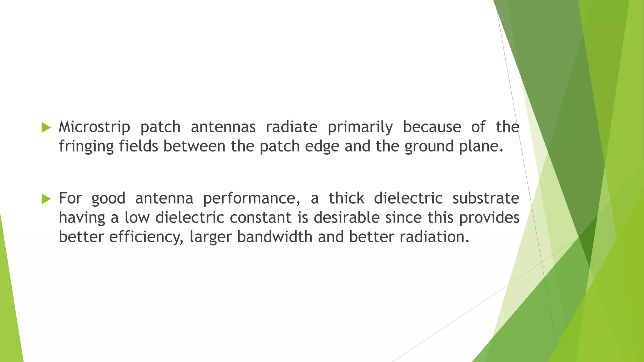 Microstrip antenna for awp class | PPTX