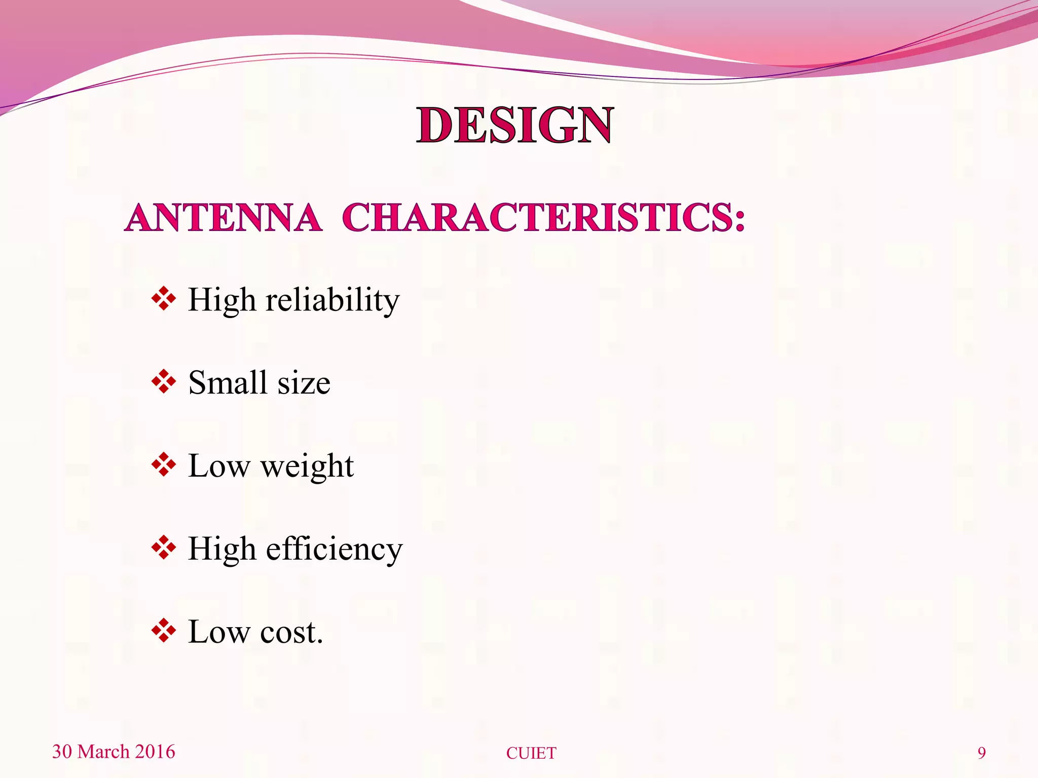 Microstrip antennas | PPT