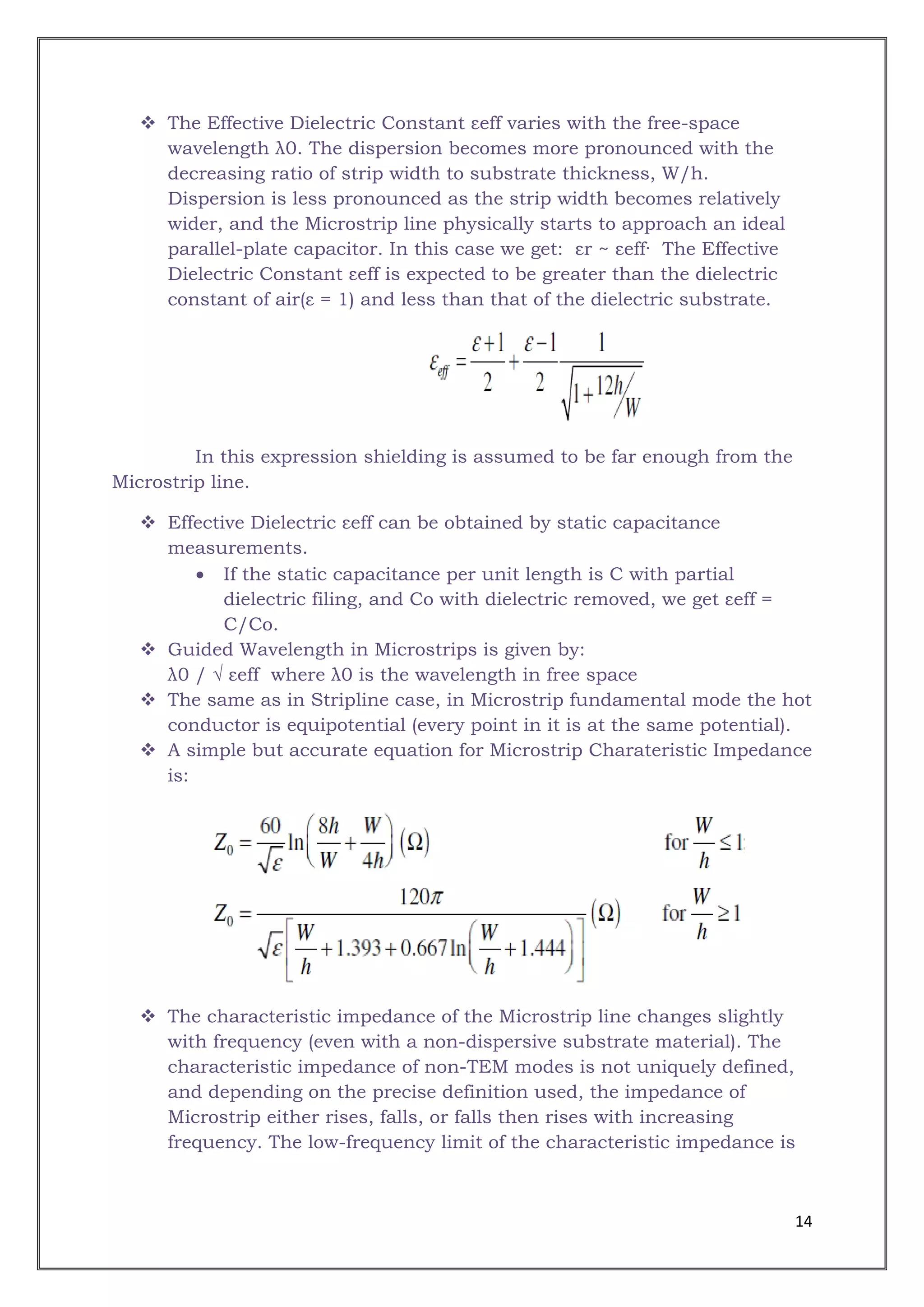 Low-Pass Filter Design using Microstrip | PDF