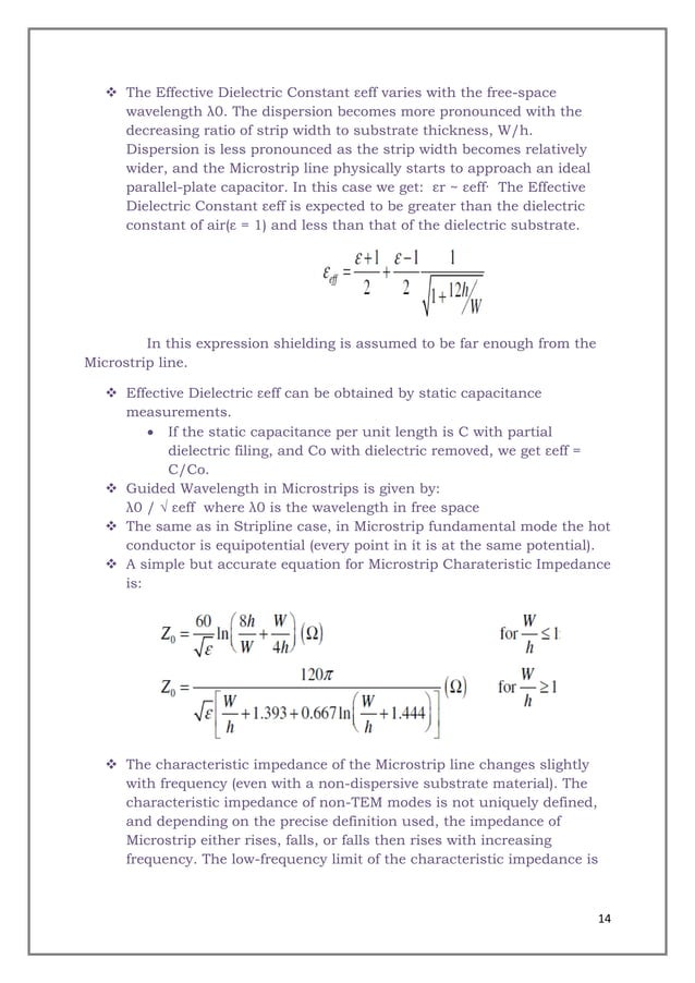 Low-Pass Filter Design using Microstrip | PDF | Technology & Computing