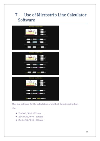 Low-Pass Filter Design using Microstrip | PDF