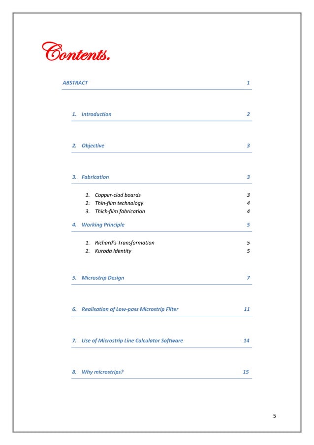 Low Pass Filter Design Using Microstrip Pdf Technology And Computing