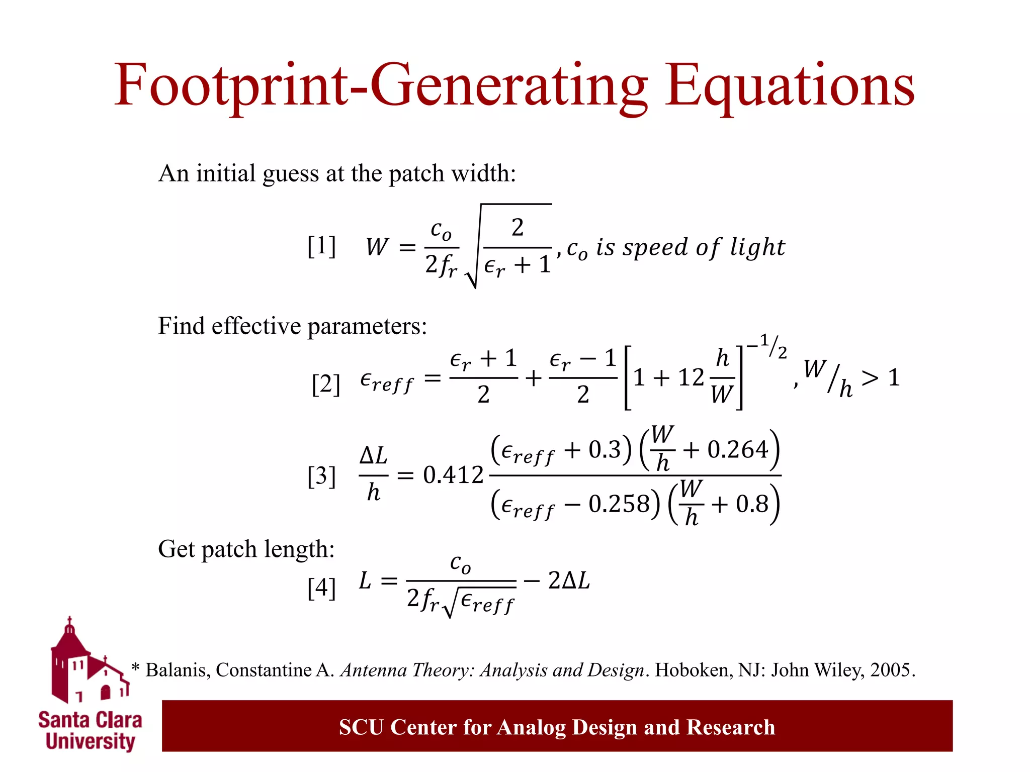 Microstrip patch antenna design | PDF
