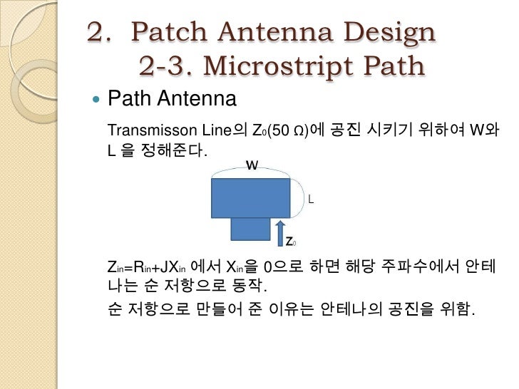 Microstrip Patch Antenna Design by Lim and Oh