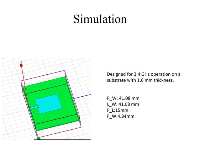 Microstrip patch antenna using hfss | PPTX | Physics | Science