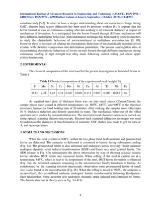 Microstructural characterization and elastoplastic behaviour of high strengt | PDF