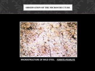 Microstructure and Hardness observation of HEAT AFFECTED ZONE of low ...