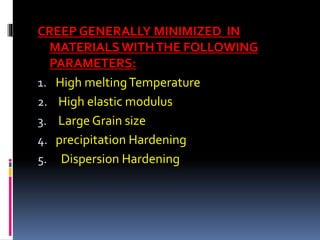 Microstructure design of steel for high creep resistance | PPTX