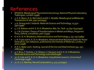 Microstructure design of steel for high creep resistance | PPTX