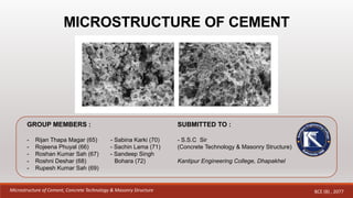 Microstructure of cements it's types.pptx
