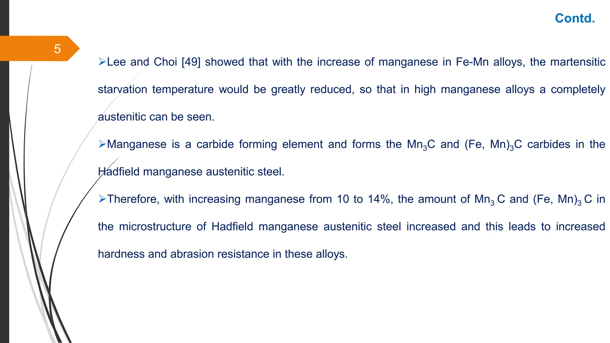 Microstructure of Hadfield Steels (Robert Hadﬁeld) | PPTX