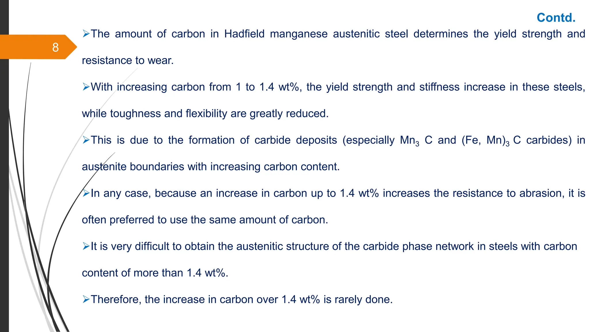 Microstructure of Hadfield Steels (Robert Hadﬁeld) | PPTX