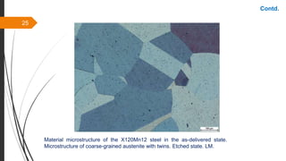Microstructure of Hadfield Steels (Robert Hadﬁeld) | PPTX