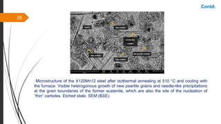 Microstructure of Hadfield Steels (Robert Hadﬁeld) | PPTX