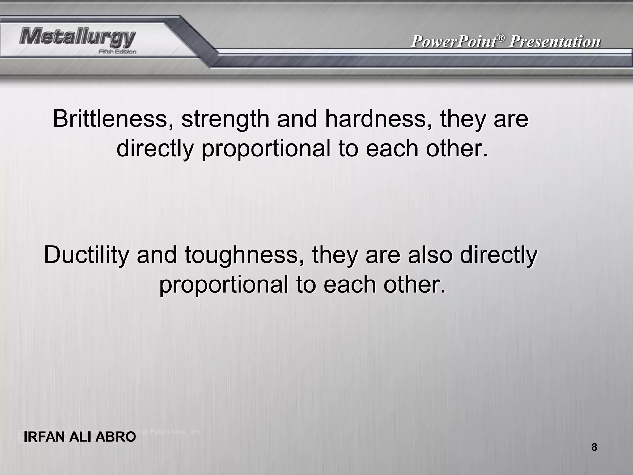 Mechanical properties of Material | PPT