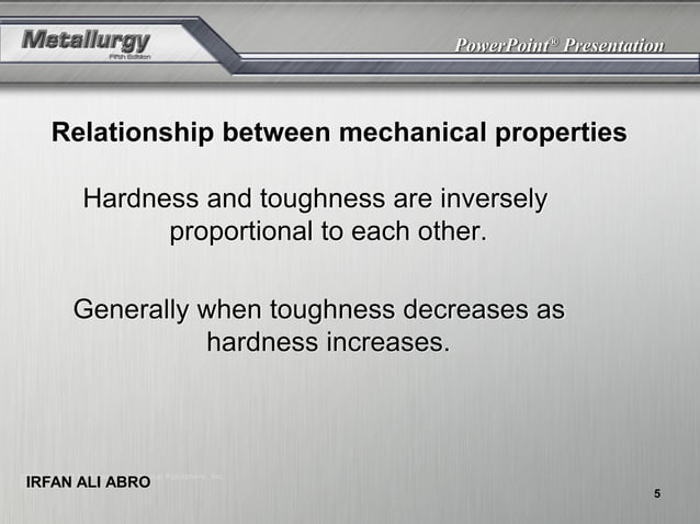Mechanical properties of Material | PPT