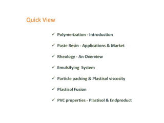 Microsuspension PVC - Introduction | PPTX