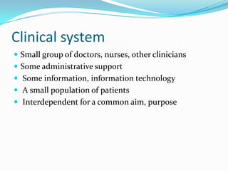 Microsystem3 | PPTX | Healthcare Industry | Industries