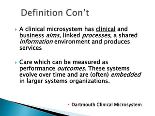 Microsystem analysis webinar_feb_21_2013[1] | PPT