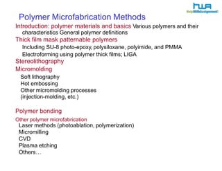 Microsystems |Technologies | PPTX