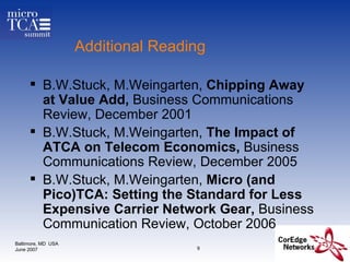 Micro Tca Economic Drivers Final041307 | PPT