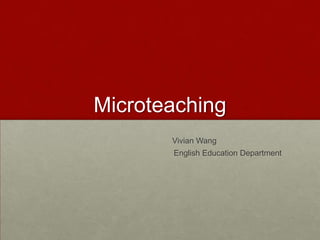 Microteaching | PPTX