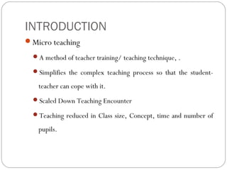 Micro teaching | PPT
