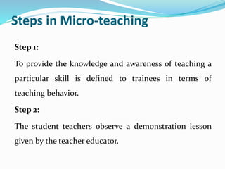 Micro teaching | PPTX
