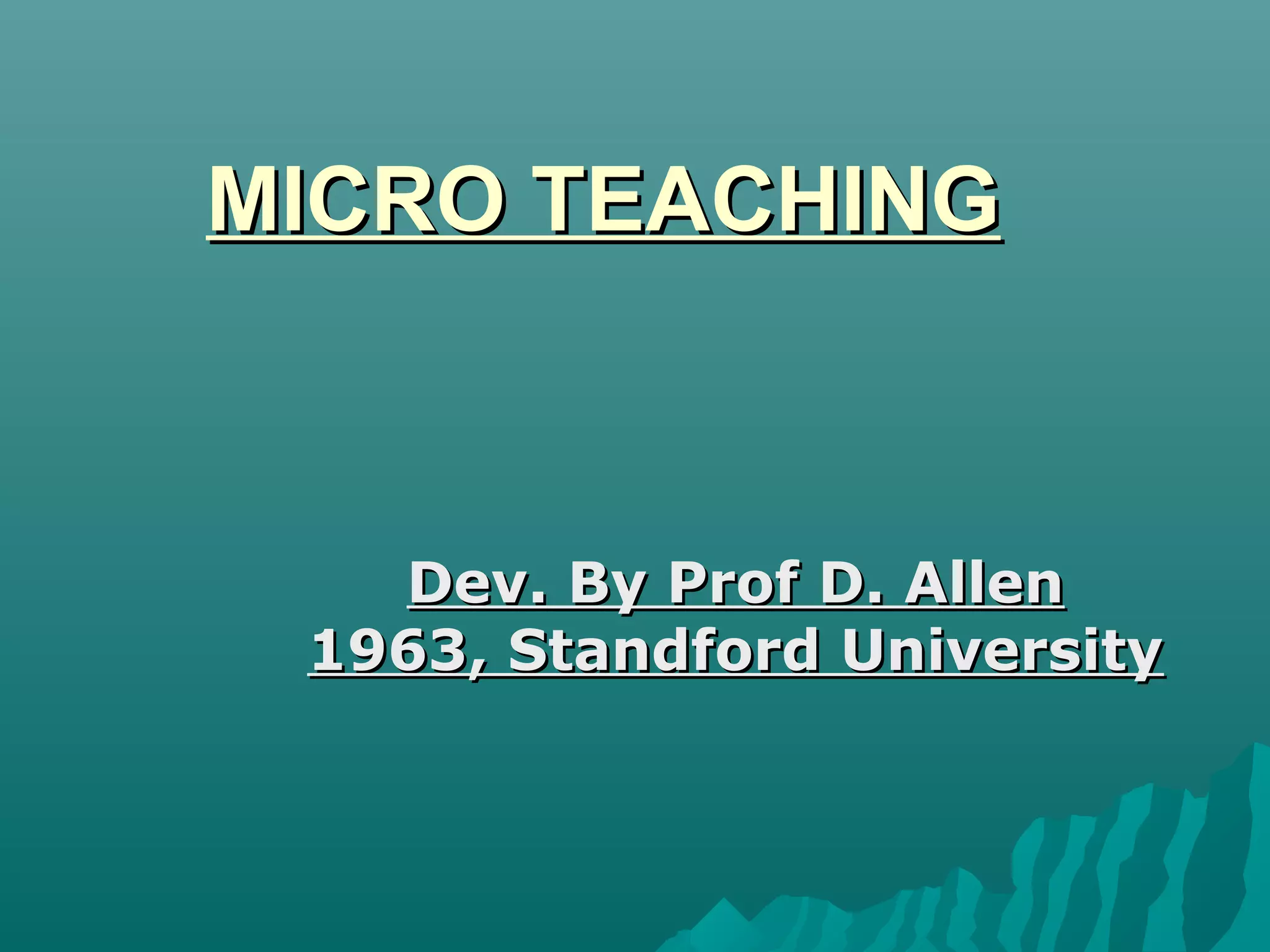 Micro teaching | PPT