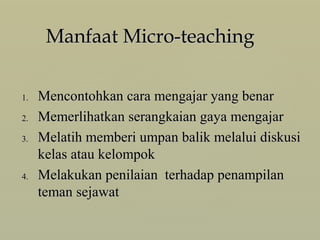 Pengertian Microteachingdan Pembelajaran | PPT