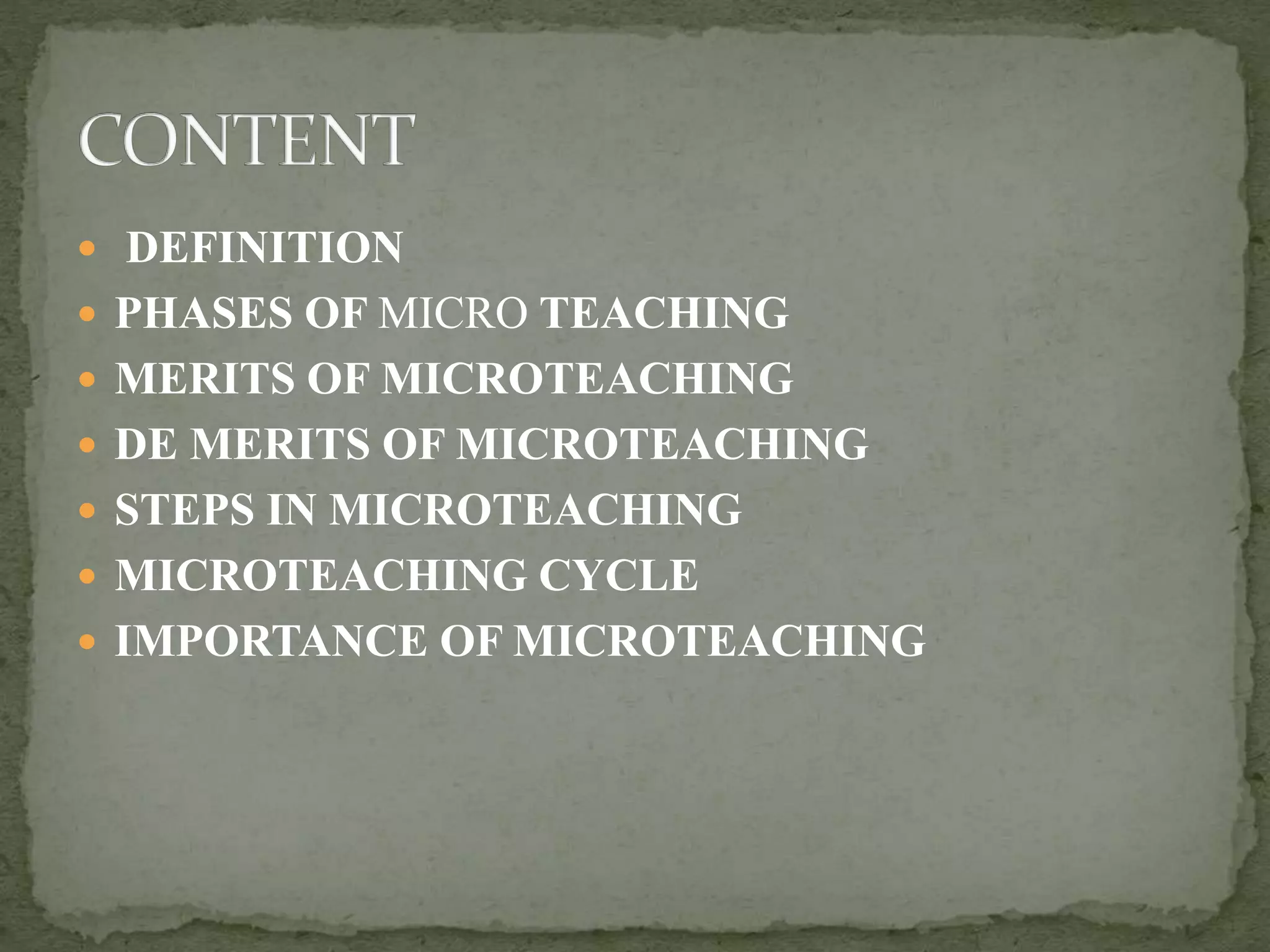 Microteaching | PPT