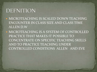 Microteaching | PPT